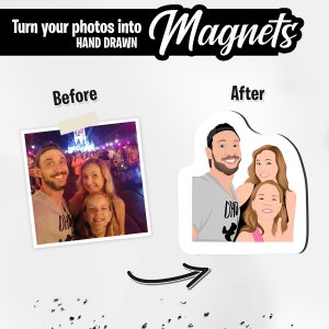 Custom Family Magnets - Hand Drawn | Family Name Magnets, Family Member ...