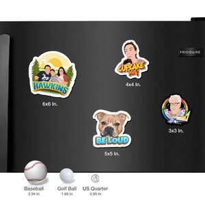 Custom Family Magnets - Hand Drawn | Family Name Magnets, Family Member ...