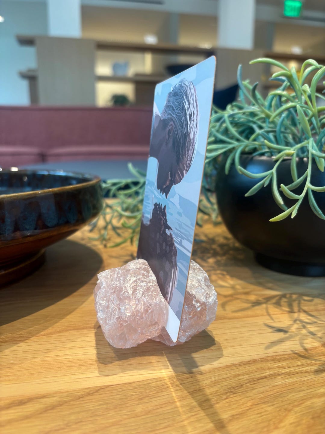 Crystal Card Holder – Amethyst, Rose Quartz & Clear Quartz – Oracle ...
