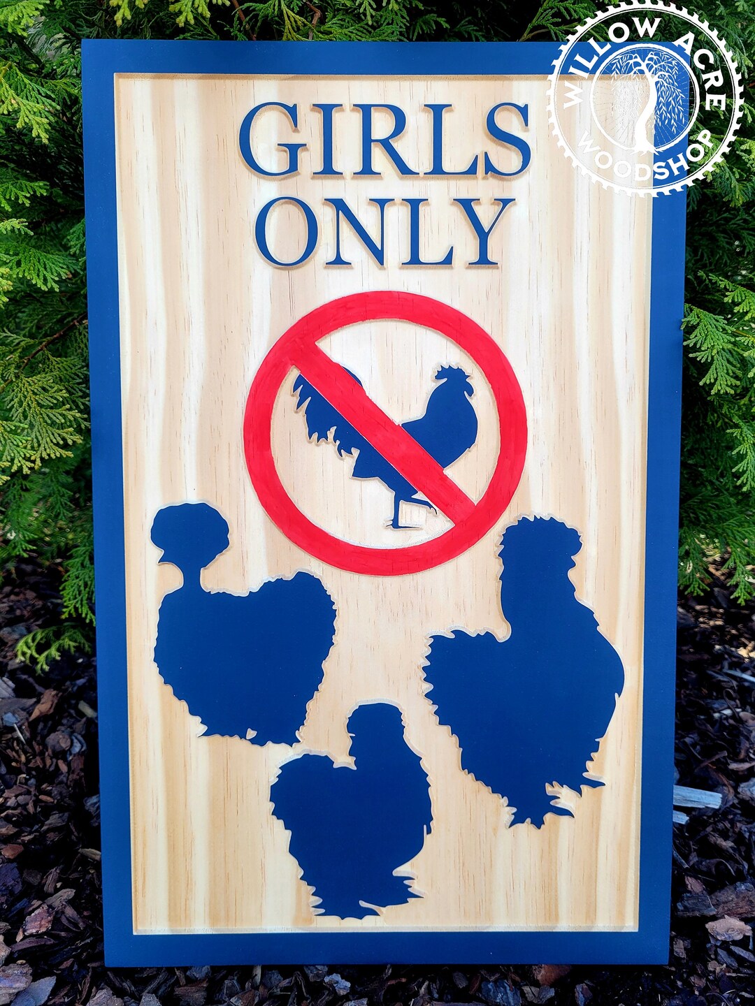 Girls Only Hen CNC Carve Sign/ Door Hanger - Etsy