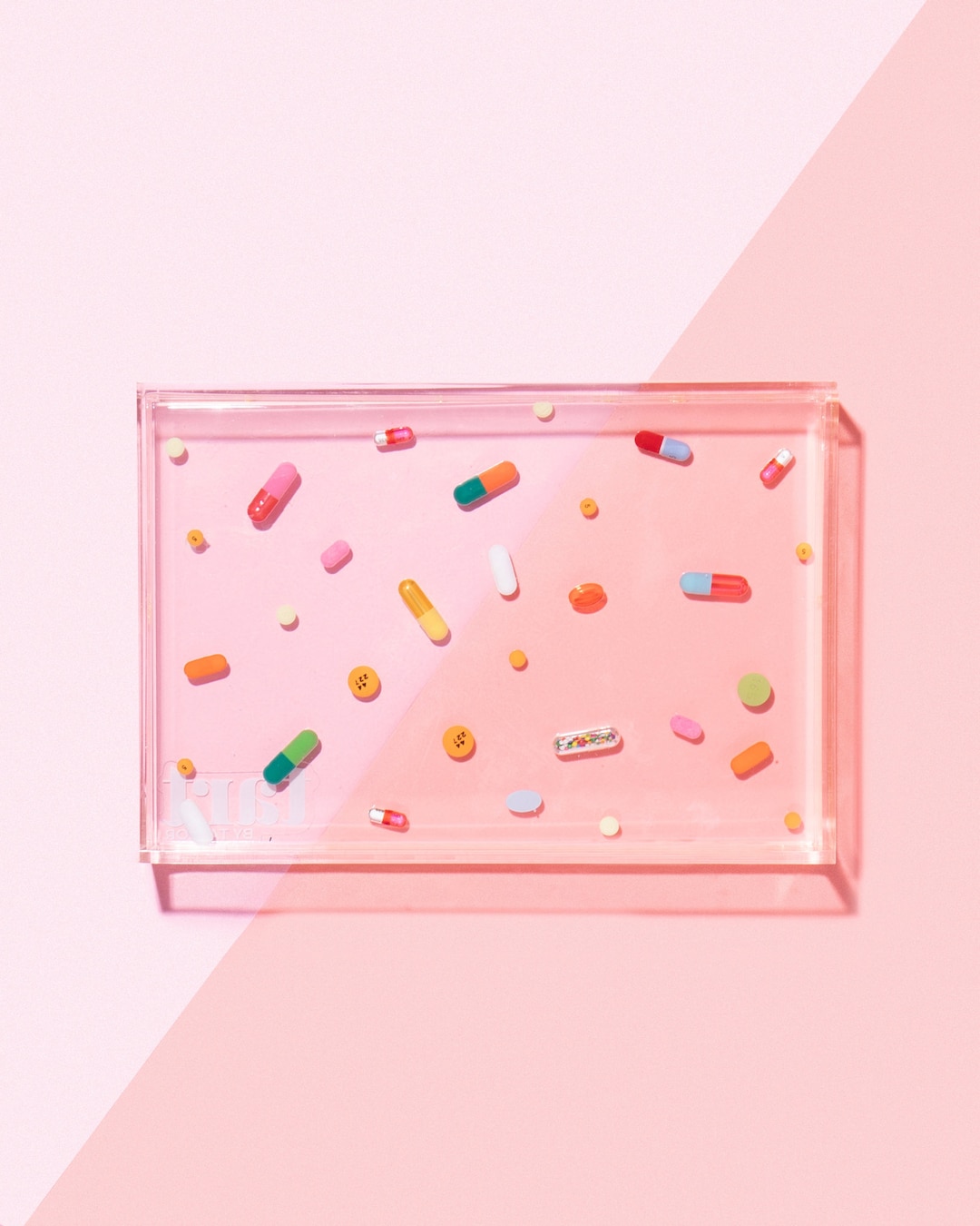 Small Acrylic Tray | Colorful REAL Pill Capsules! - Perfect for Keys ...