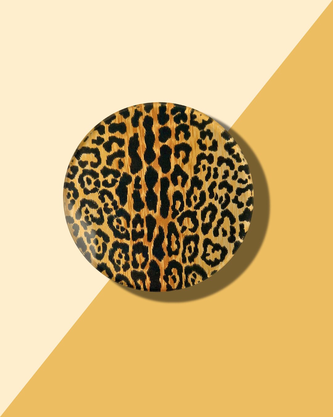 Leopard Print Acrylic Drink Coasters | Coffee Table, Bar Cart or Desk ...