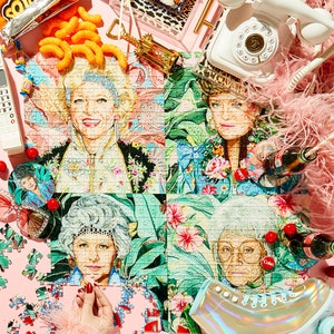 Acrylic Puzzle + Matching Decorative Acrylic Display Box - Golden Girls ...