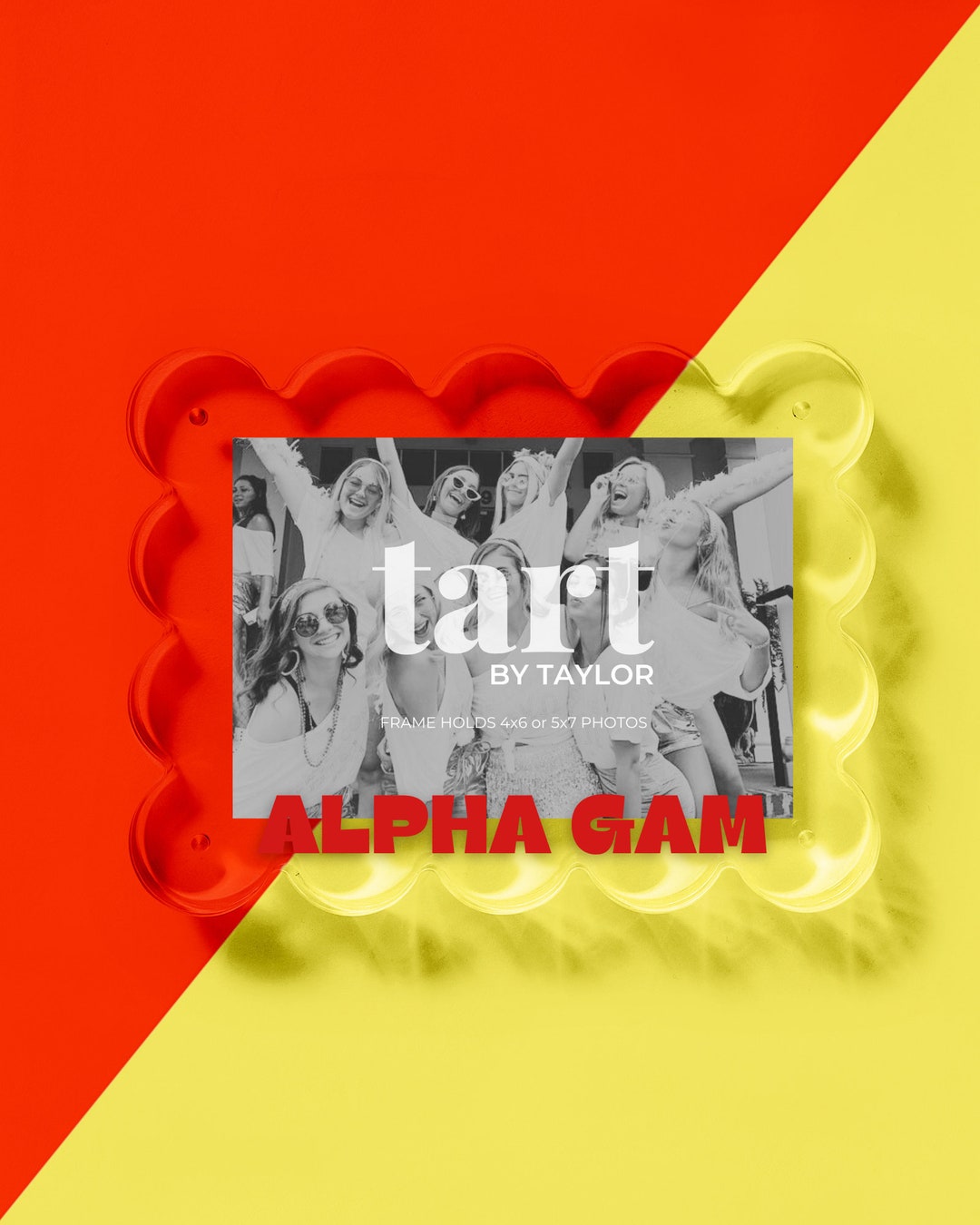 Alpha Gamma Delta alpha Gam Scalloped Acrylic Picture Frame ...