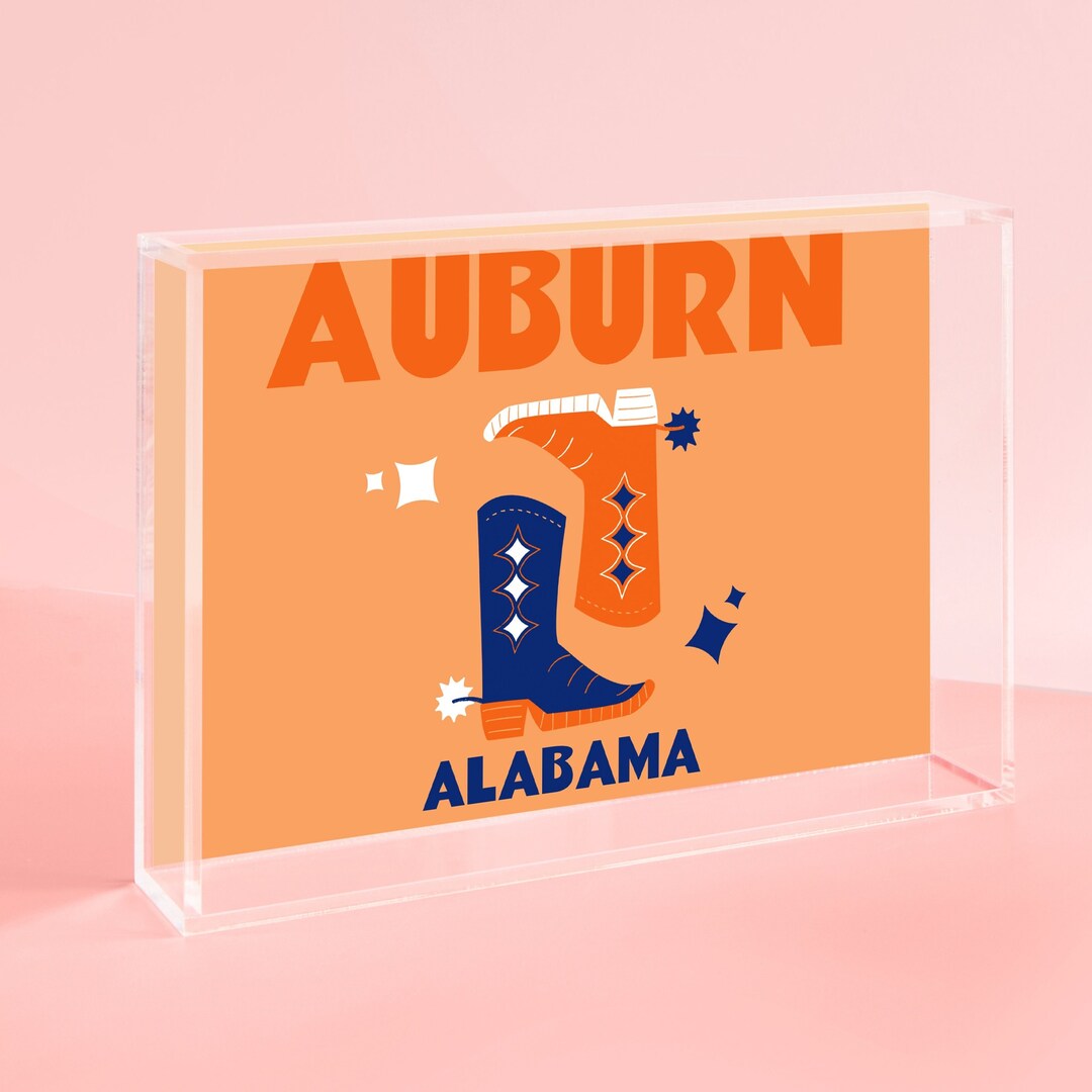 Small Acrylic Tray Kickoff Collegiate Collection Auburn - Etsy