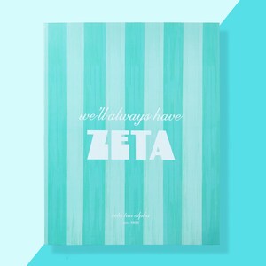 Zeta Tau Alpha Keepsake Box | Decorative Faux Storage Book - Perfect ...