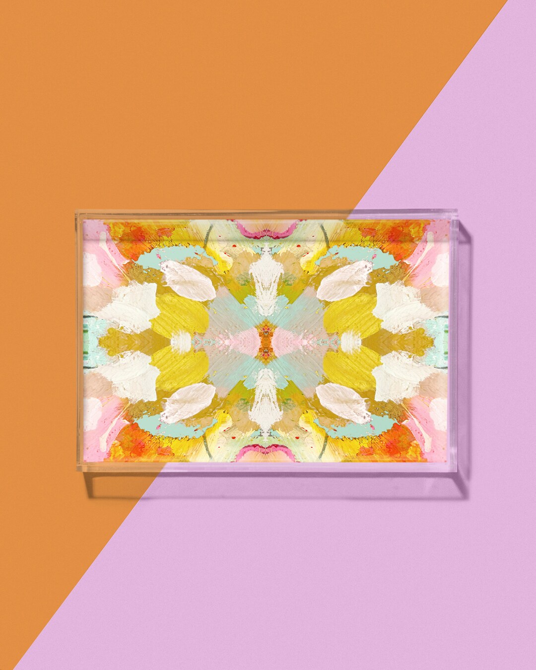 Small Acrylic Tray Marigold Pattern laura Park X Tart Large Tray ...