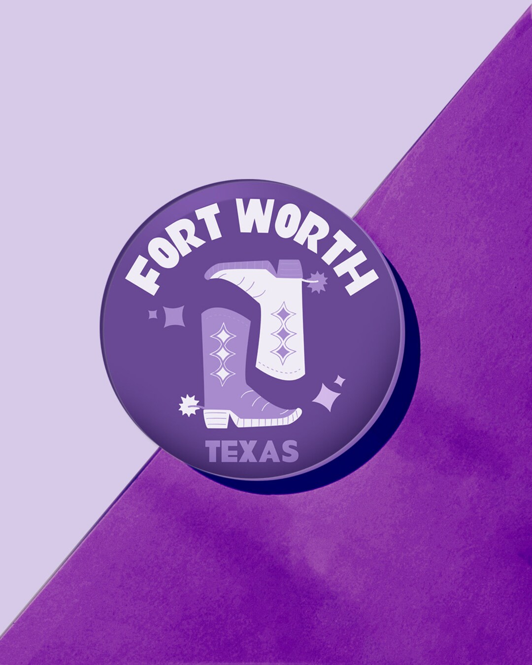 Fort Worth, Texas Acrylic Drink Coasters | Kickoff Collegiate ...