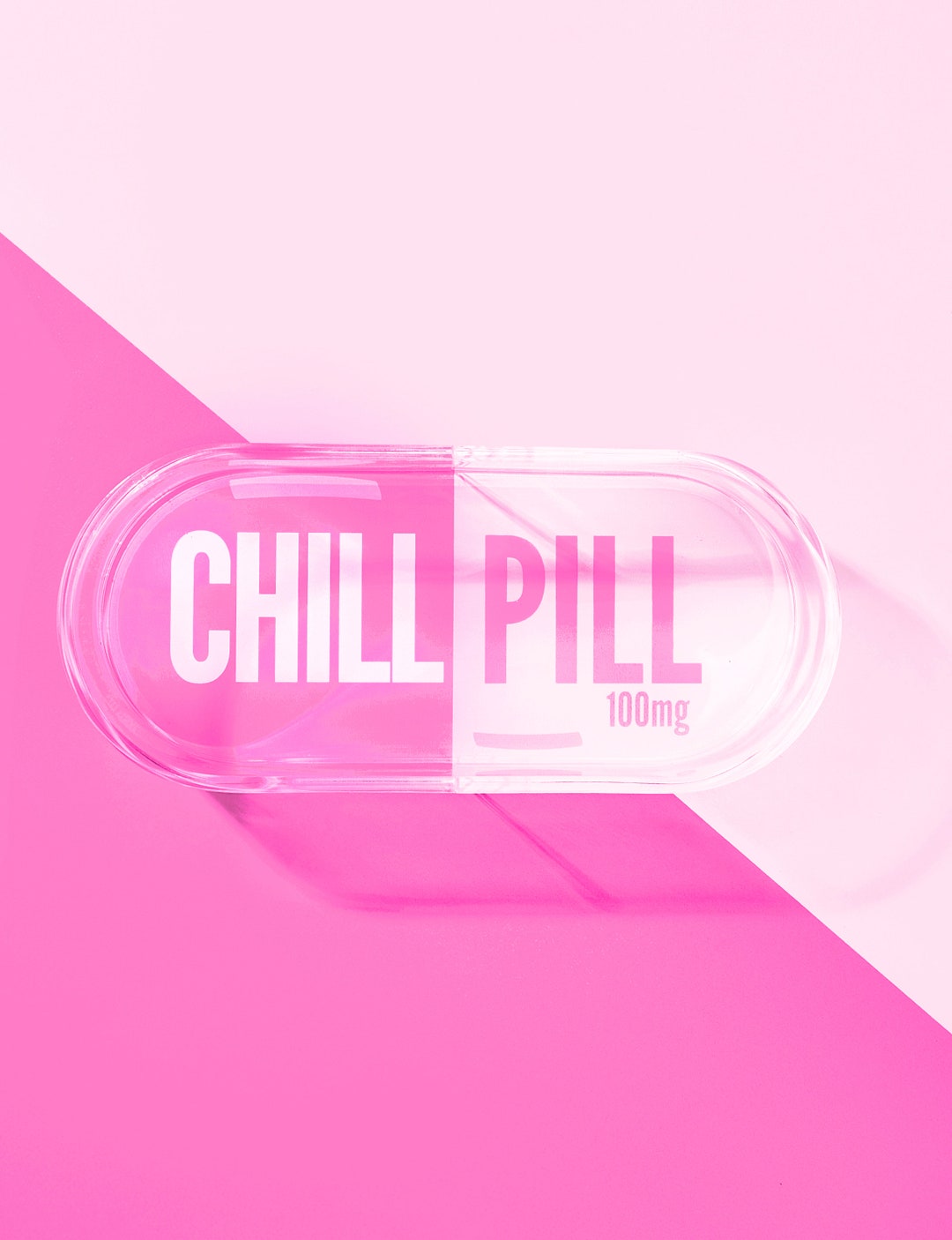 Pink Chill Pill Acrylic Trinket Tray | Perfect Catchall for Nightstand ...