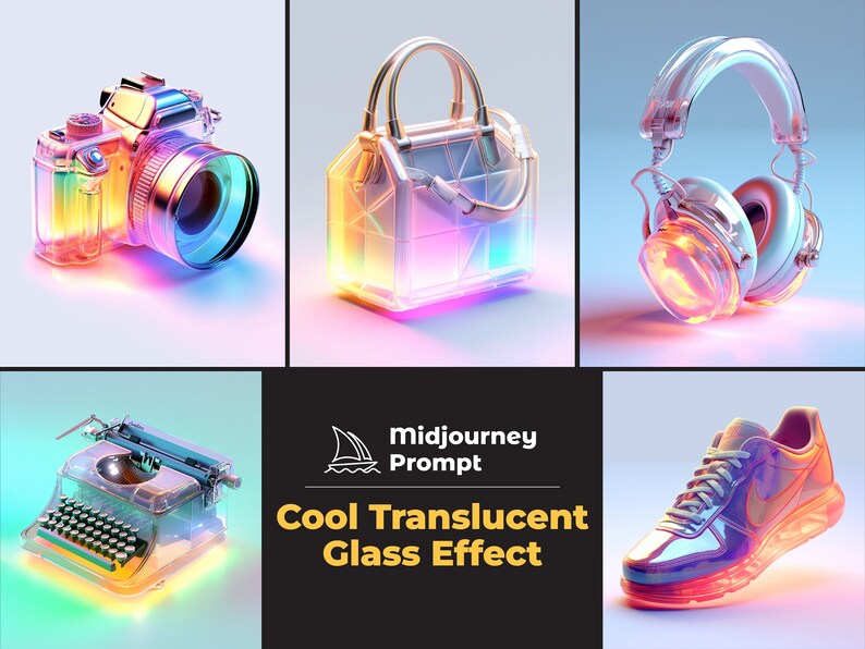 Ultimate Cool 3D Translucent Glass Object Effect Midjourney Prompts ...