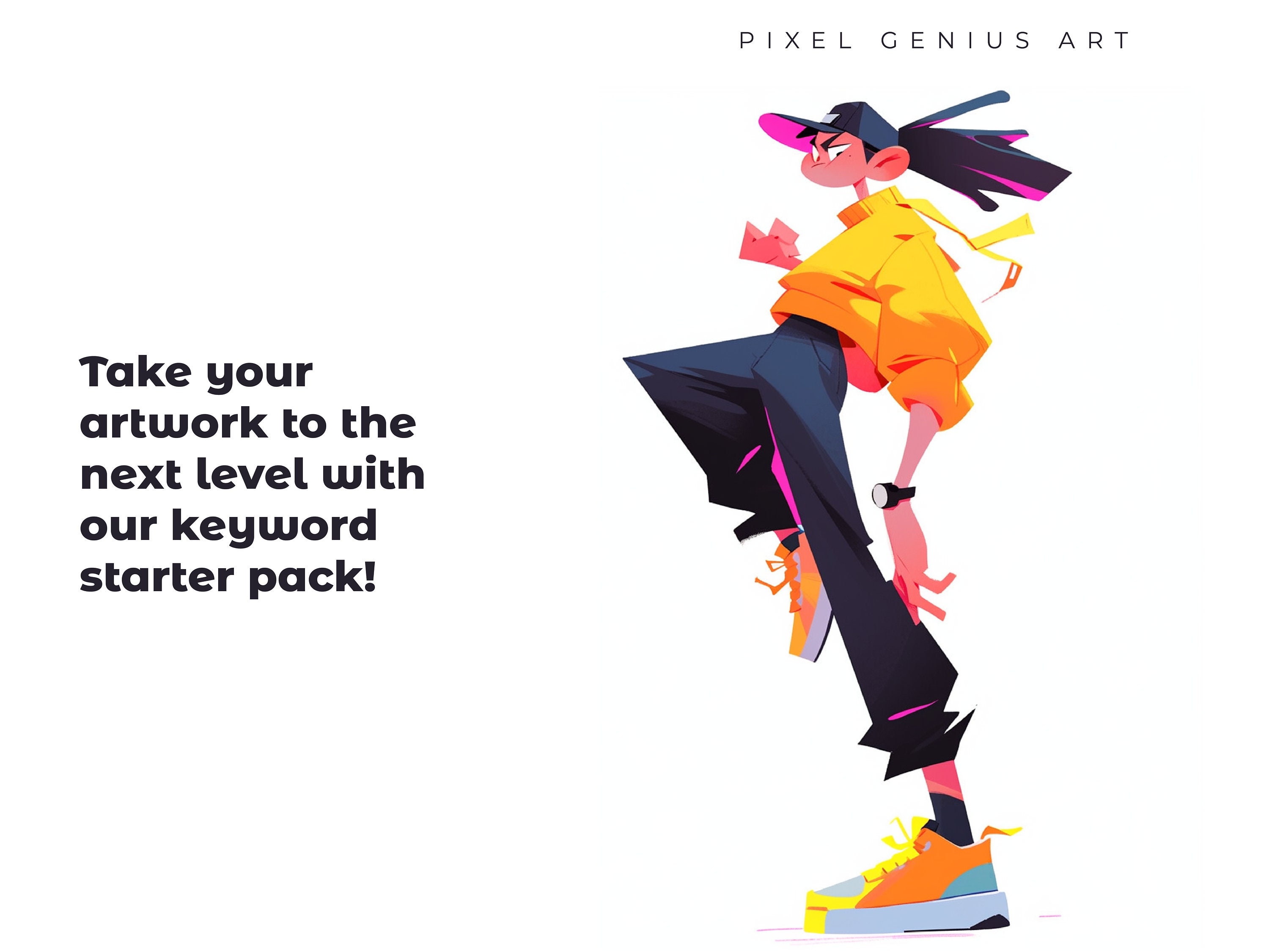 Custom AI Anime Character Illustration, Midjourney Prompt 2D Clipart ...