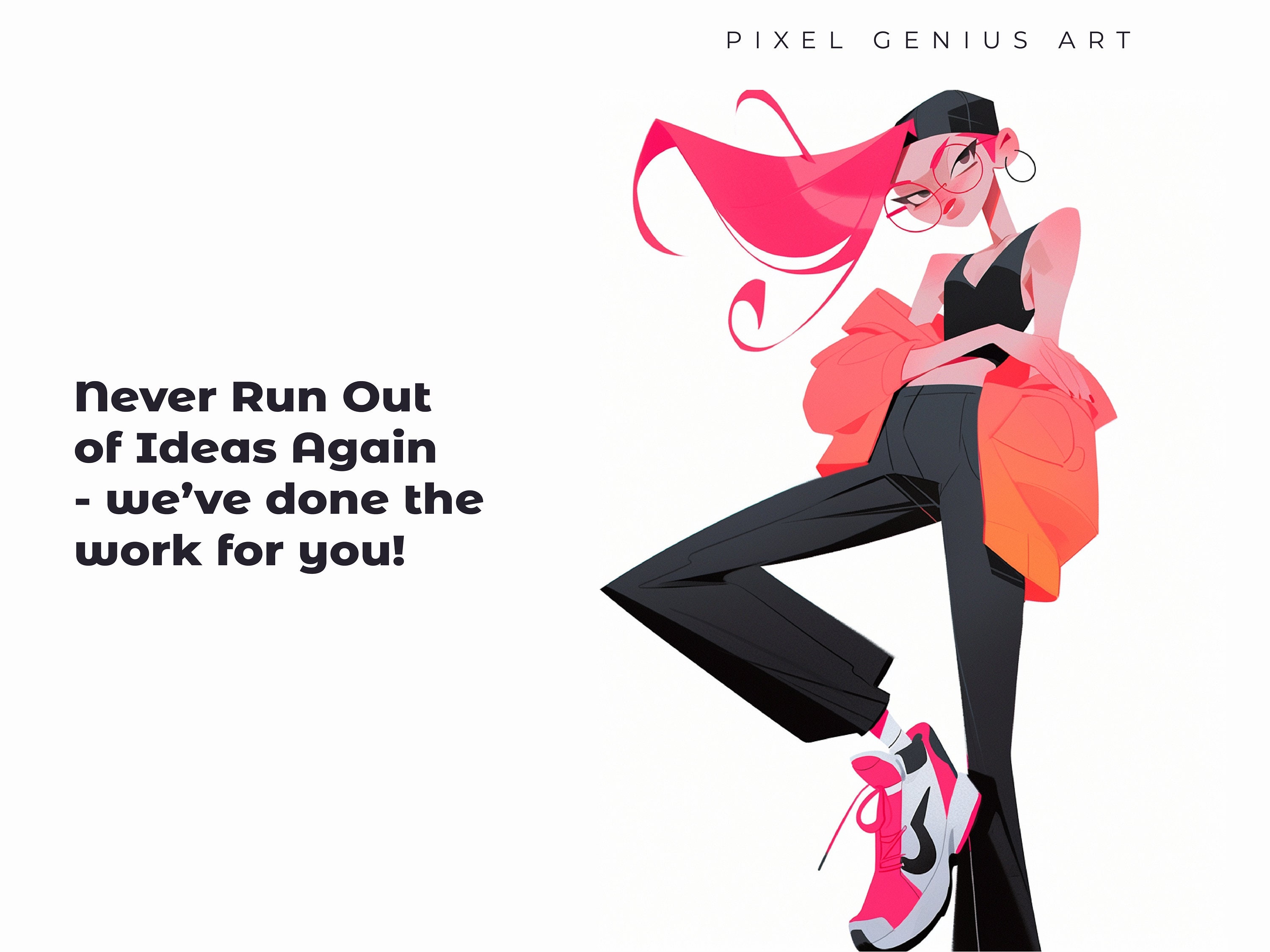 Custom AI Anime Character Illustration, Midjourney Prompt 2D Clipart ...