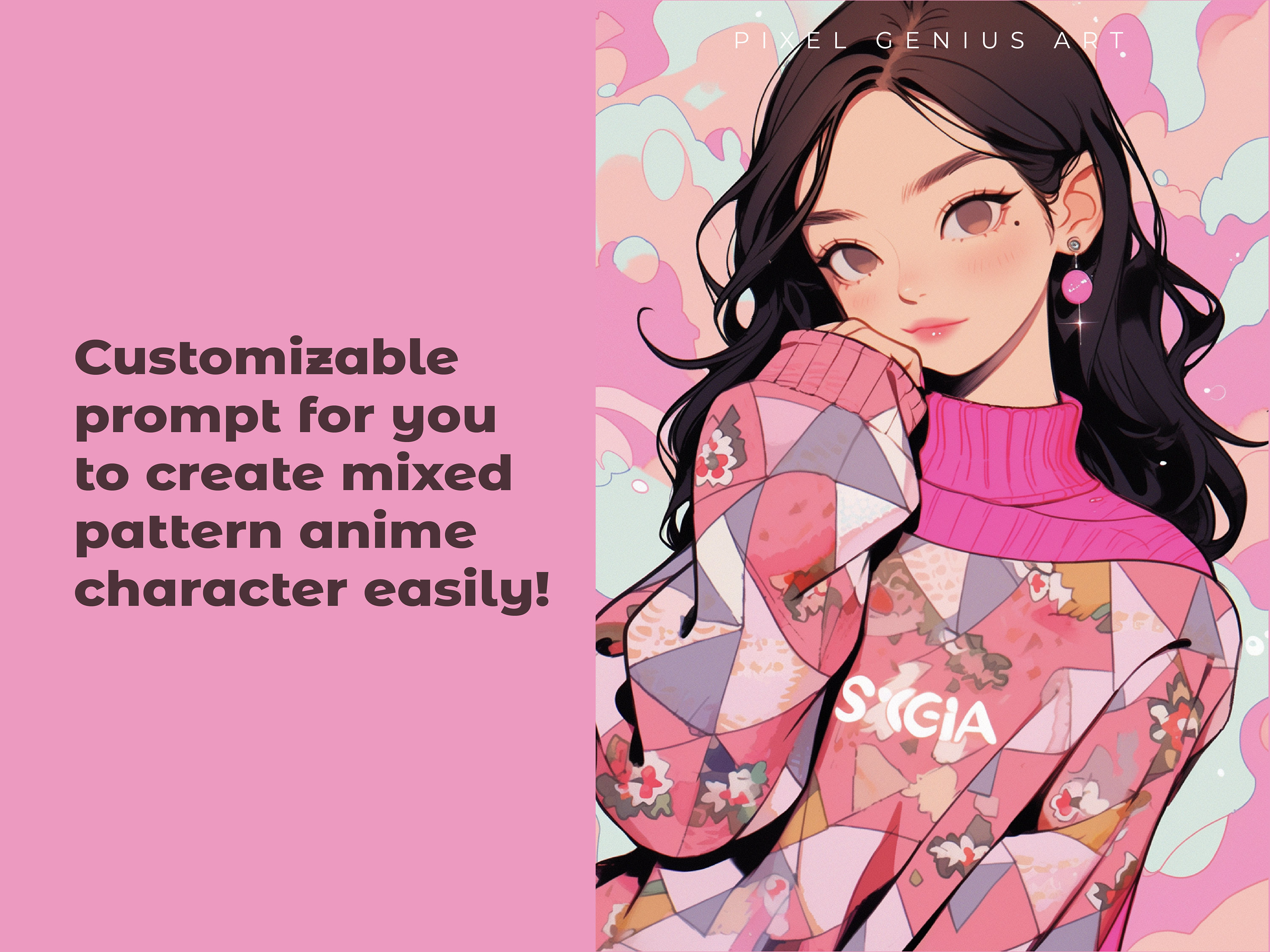 Ultimate Mixed Pattern Anime Character Midjourney Prompts for Artist ...