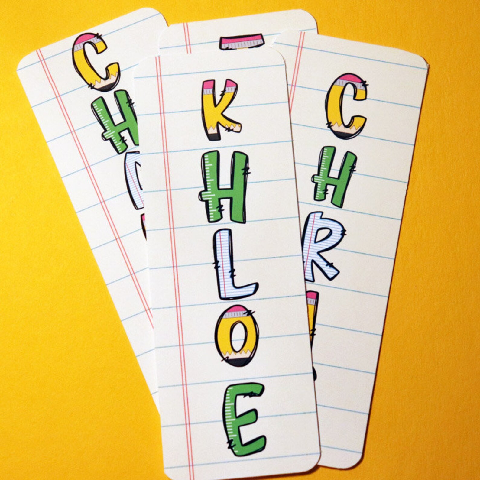 Personalized "back to School" Bookmark - Etsy