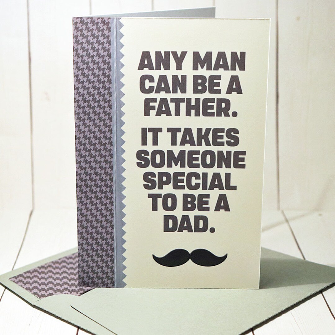 Handmade "father's Day" Card With Matching Envelope and Liner - Etsy