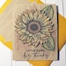 Handmade Layered Sunflower Card With Matching Envelope and Liner - Etsy
