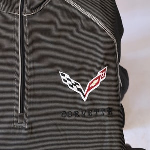 C7 Corvette Jacket Embroidered Logo 1/4 Zip Jackets - Etsy