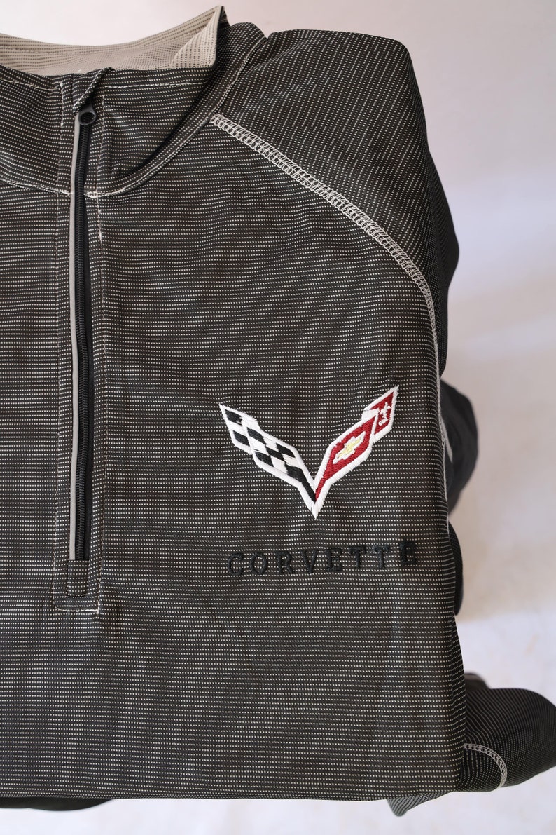 C7 Corvette Jacket Embroidered Logo 1/4 Zip Jackets - Etsy