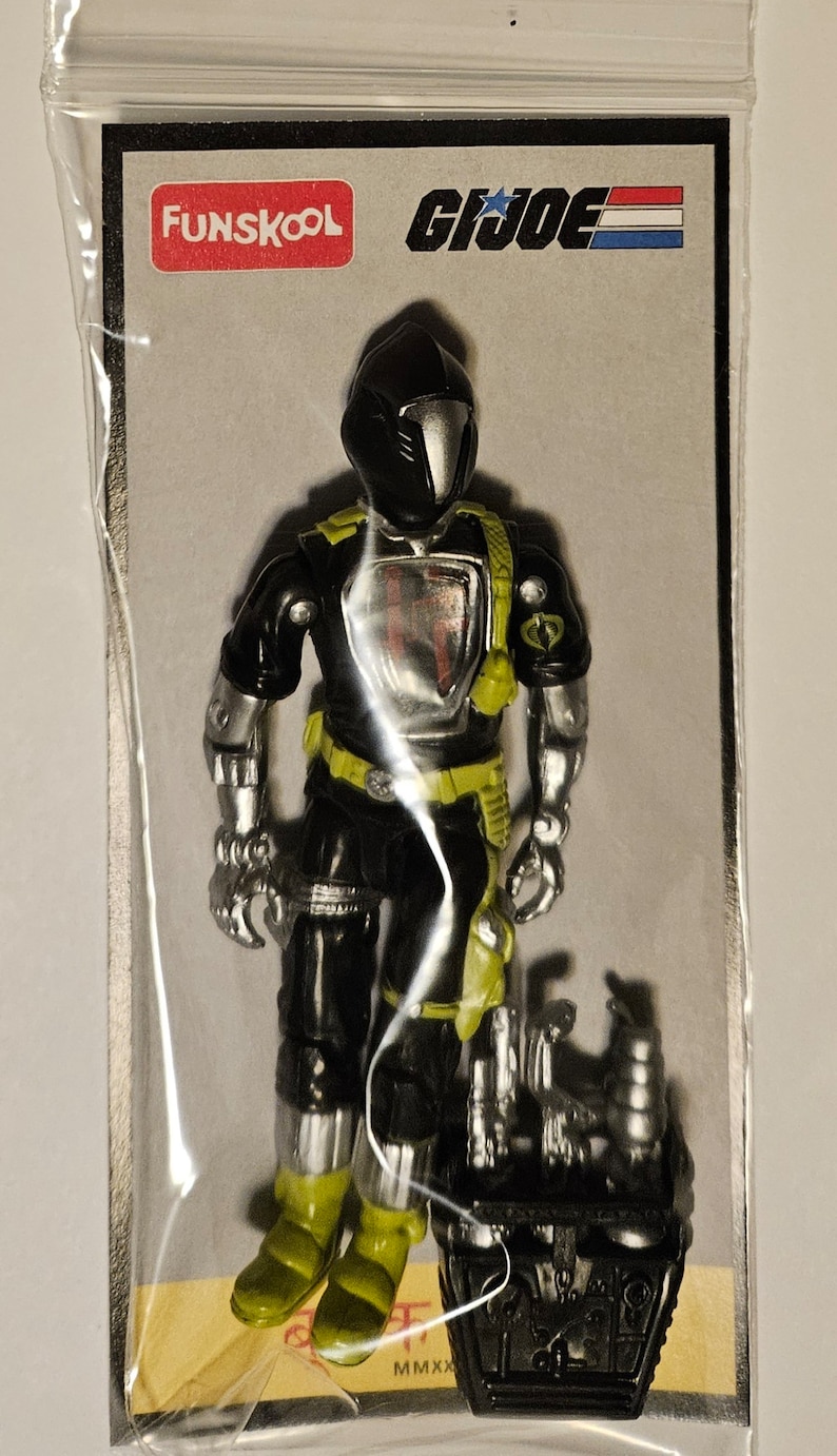Custom Funskool B.A.T. W/ Filecard by Black Major - GI Joe BAT - Etsy