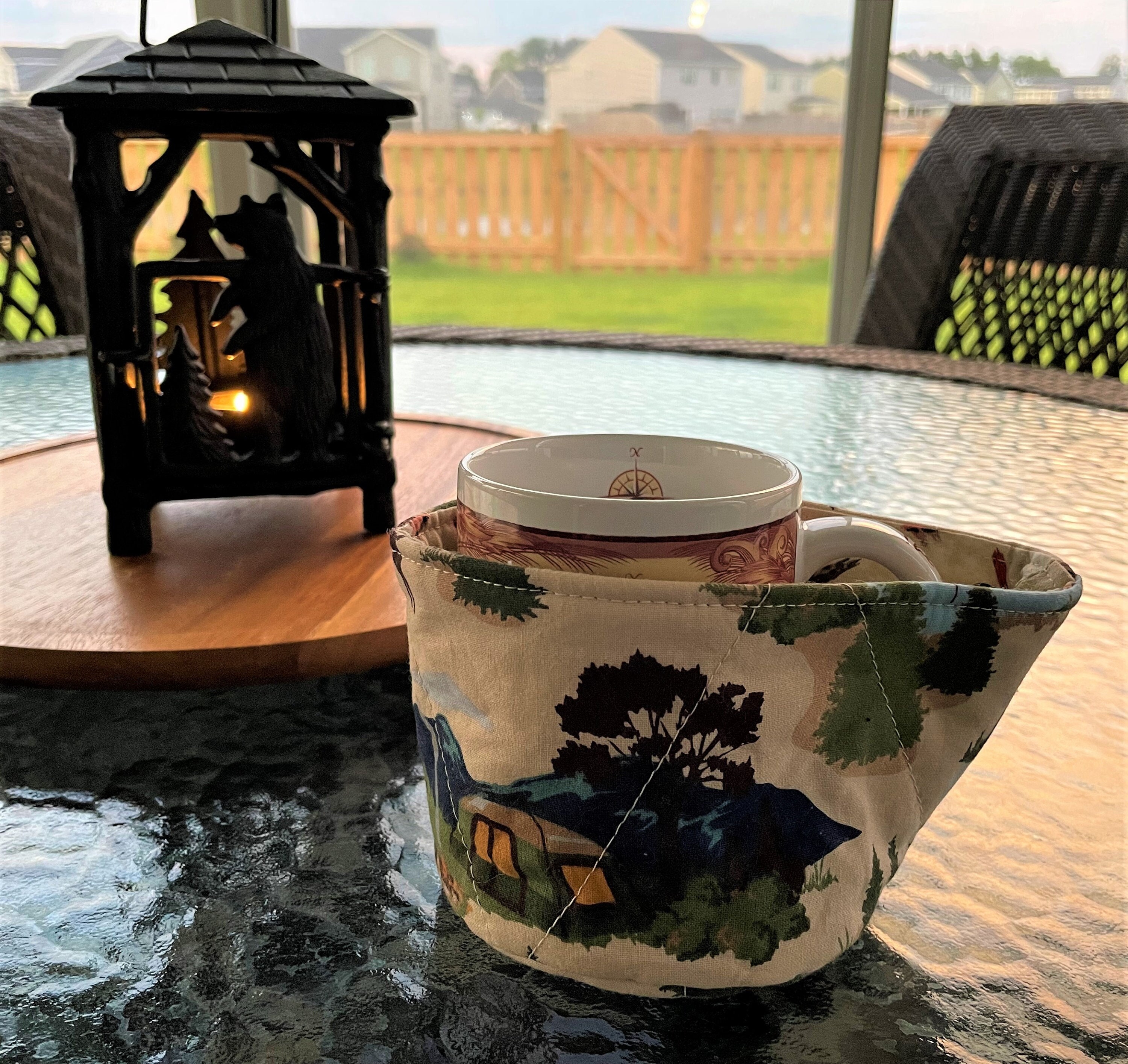 Microwave Mug Cozy, Cotton Cozy, Coffee Mug Cozy, Coffee Time Mug Cozy ...