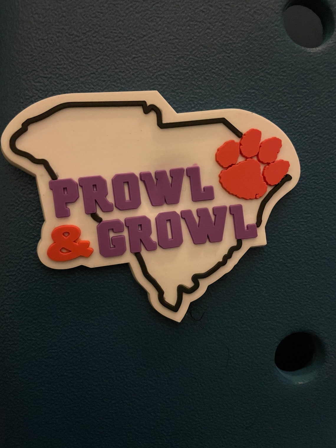 Clemson Tigers Prowl and Growl College Bogg Bit Bag Charms for - Etsy