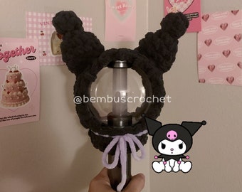 Engenebong, Pink Bunny Enhyphen Crochet Fluffy Lightstick Cover - Etsy