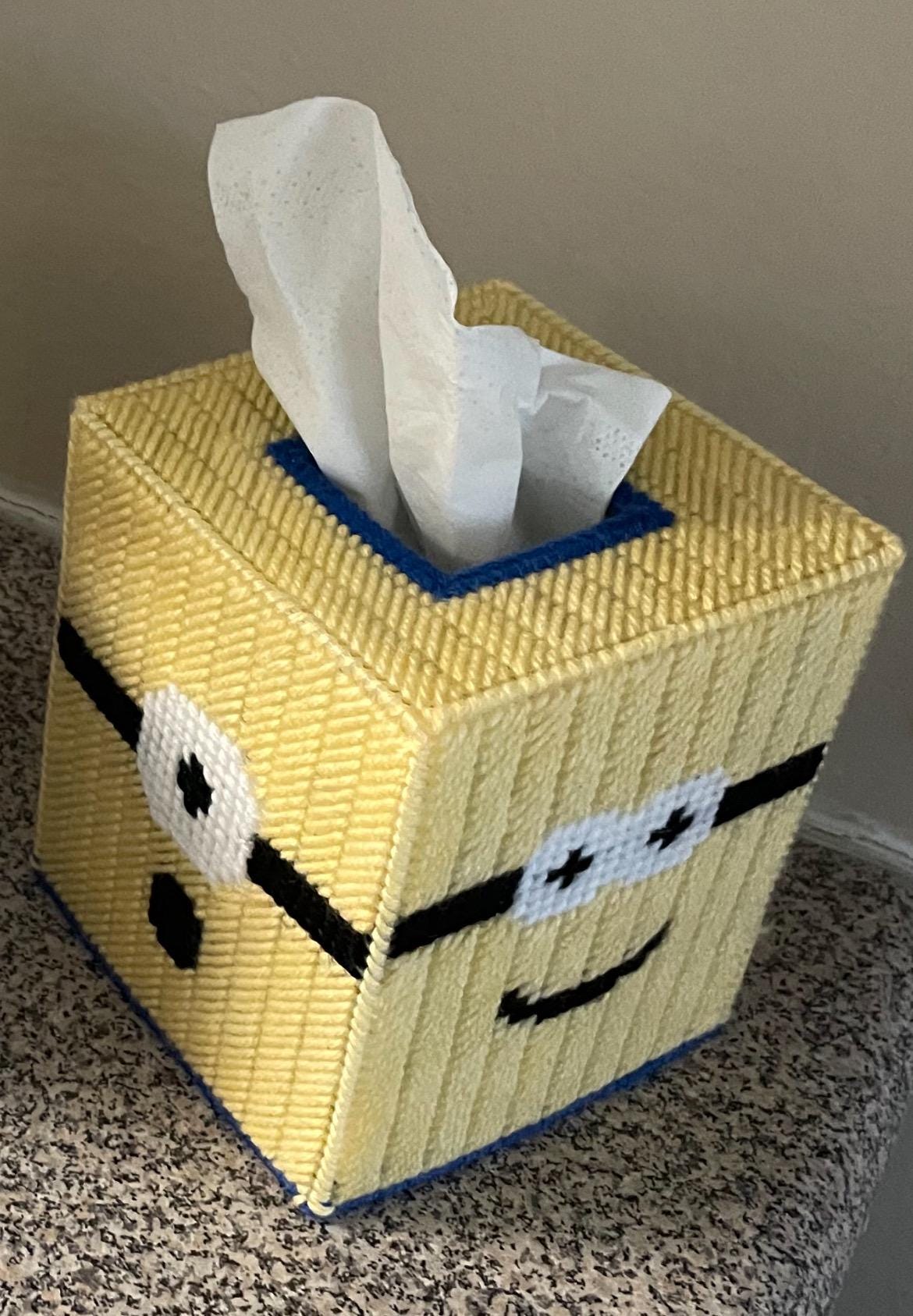 Minion Plastic Canvas Tissue Box Cover - Made to Order - Etsy