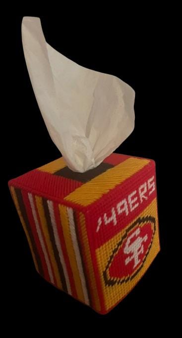 Sports Team Plastic Canvas Tissue Box Cover - Made to Order - Etsy