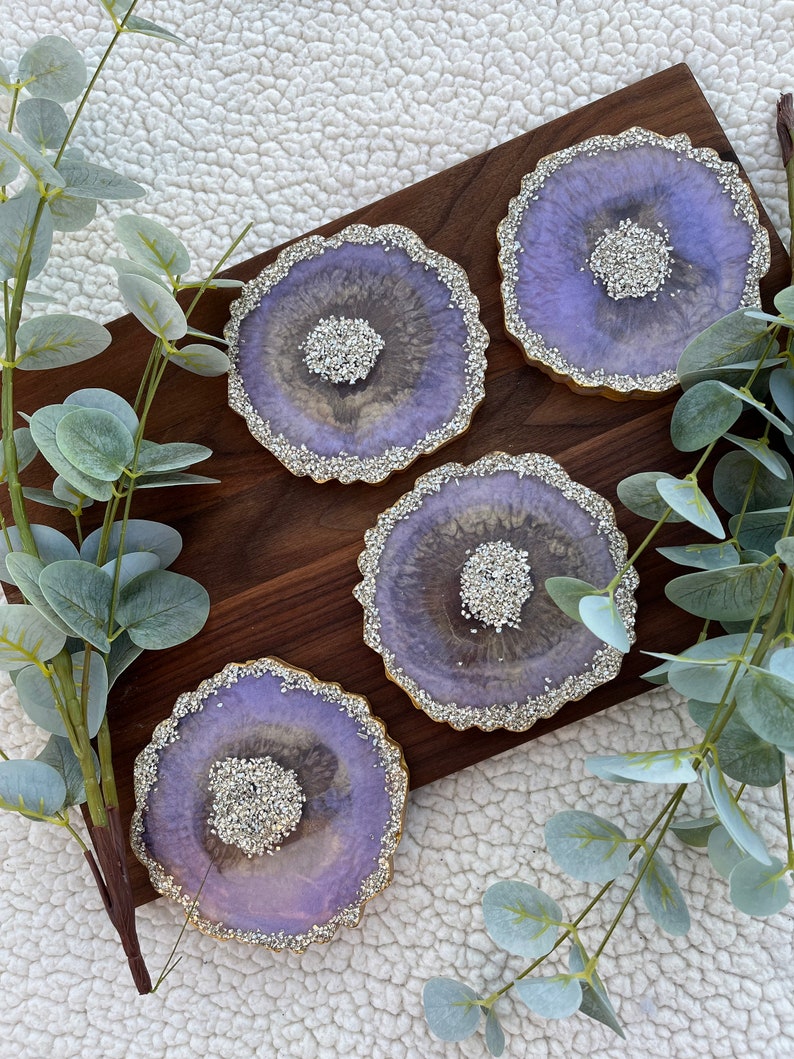 Geode Coasters - Etsy
