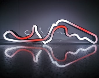 Monaco Animated LED RGB Neon Race Track Circuit Desk Wall Art - Etsy