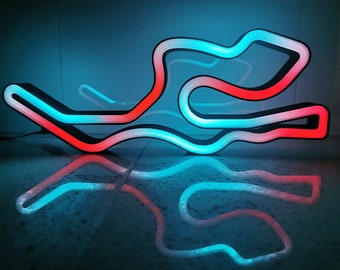 Monaco Animated LED RGB Neon Race Track Circuit Desk Wall Art Display ...
