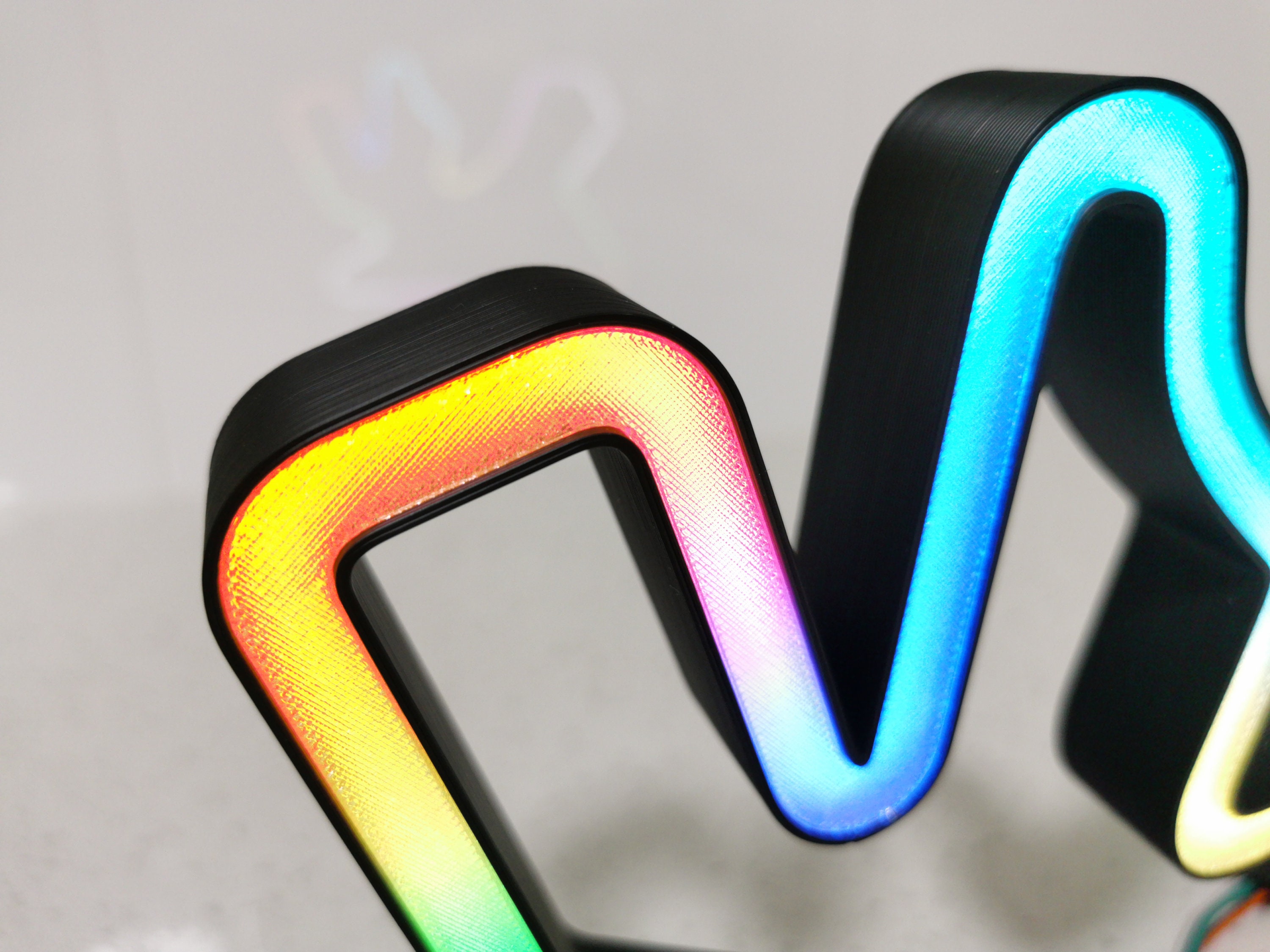 Qatar Losail Animated LED RGB Neon Race Track Circuit Desk Wall Art ...