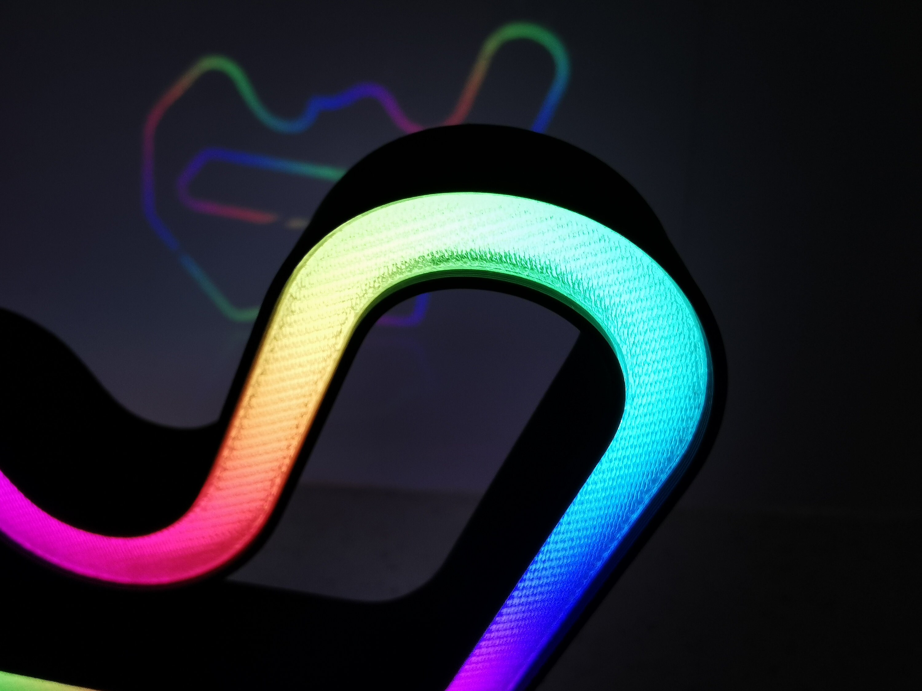 Thunderhill Raceway Park LED RGB Neon Race Track Circuit Desk Wall Art ...