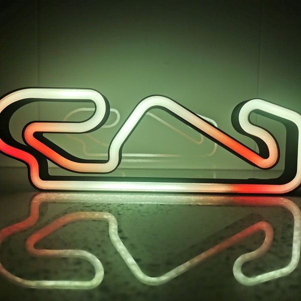 Race Track Led Wall Art - Etsy