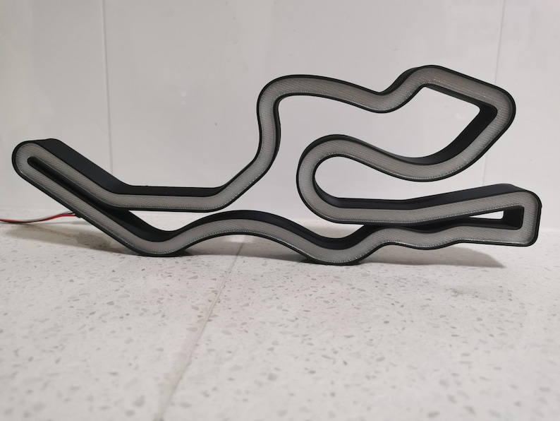 Sonoma Raceway LED RGB Neon Race Track Circuit Desk Wall Art Display ...