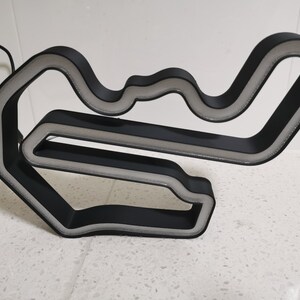 Thunderhill Raceway Park LED RGB Neon Race Track Circuit Desk Wall Art ...