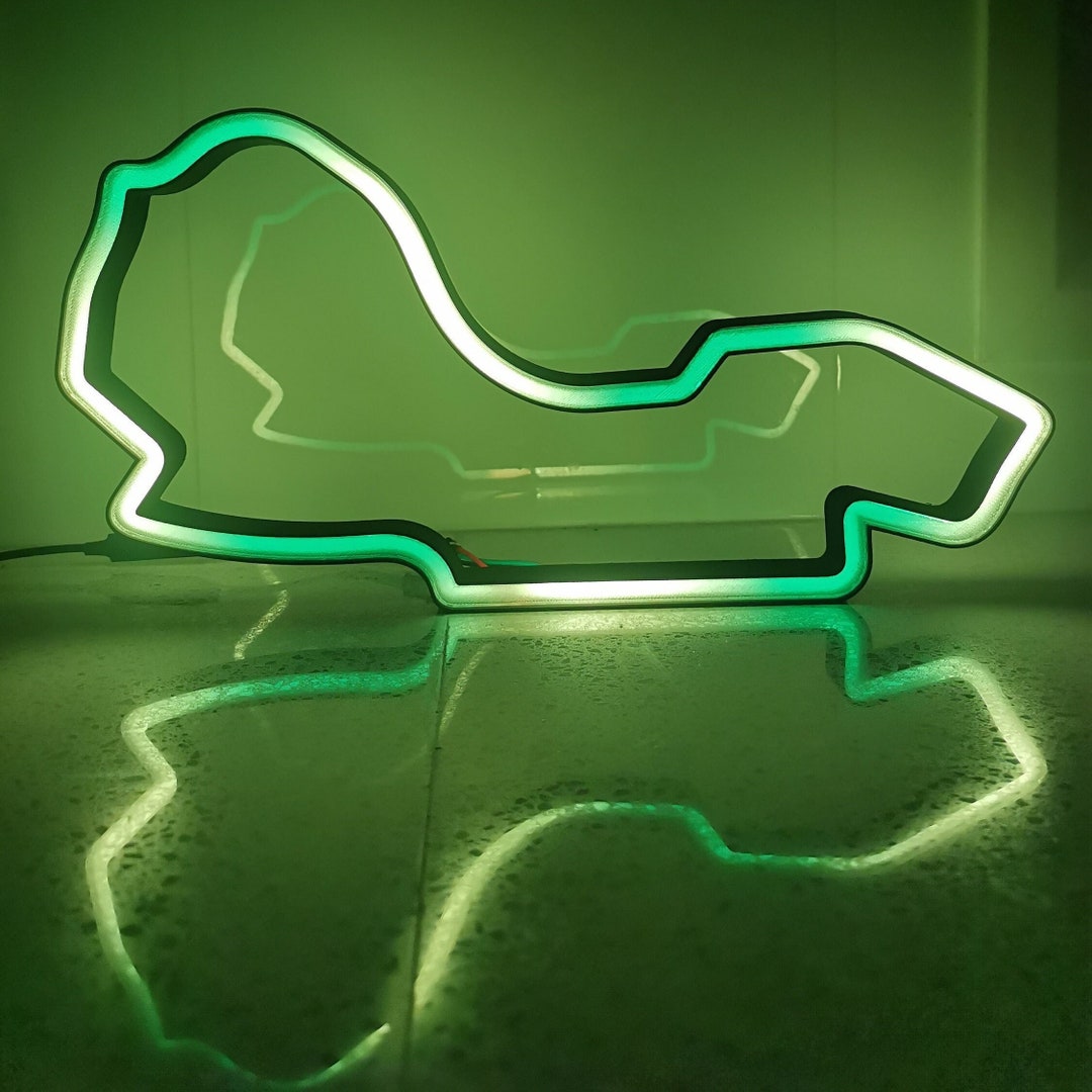 Australia Melbourne Animated LED RGB Neon Custom Race Track Albert Park ...