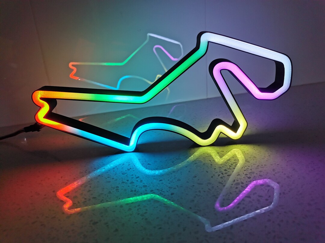 Turkey Istanbul Animated LED RGB Neon Race Track Circuit Desk Wall Art ...