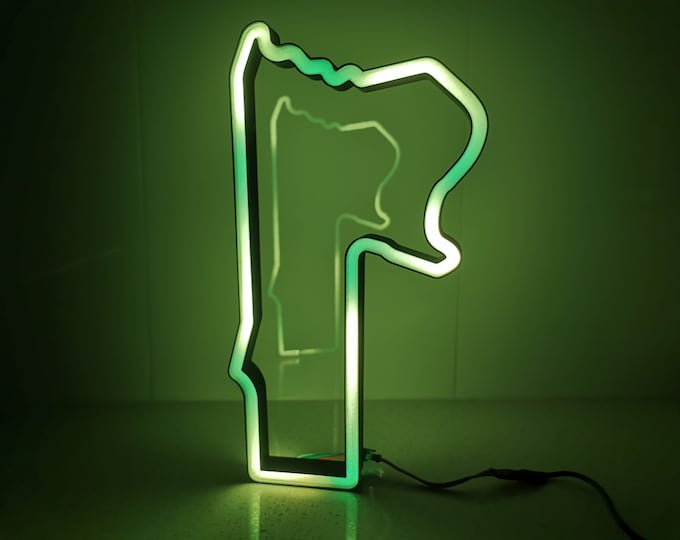 Thunderhill Raceway Park LED RGB Neon Race Track Circuit Desk Wall Art ...