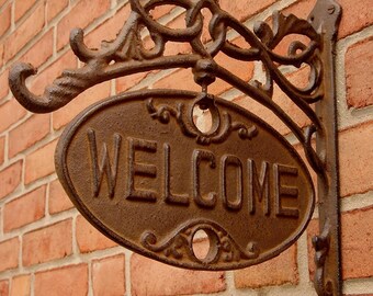 Iron Welcome Sign | Etsy
