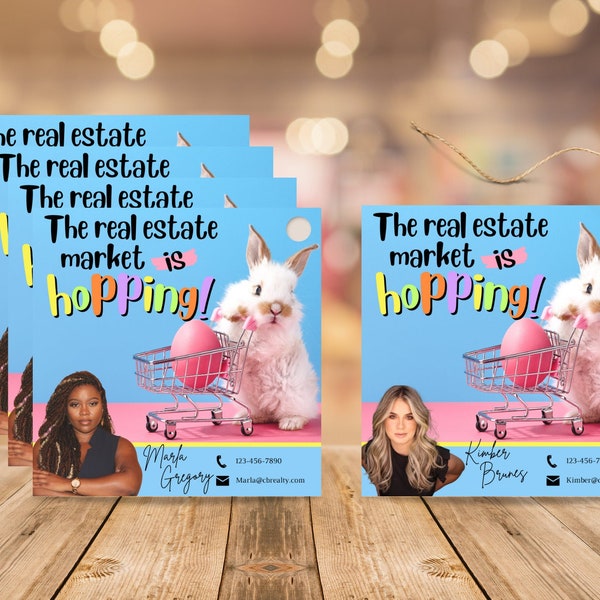 Realtor Easter Tags - Etsy