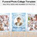 Funeral Collage Template, Set of 3 Funeral Photo Collage Bundle ...