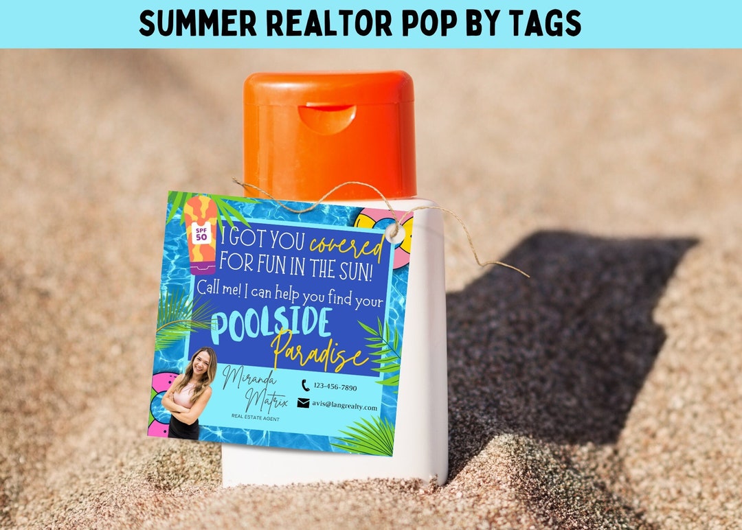 Printable Marketing Tags, Realtor Pop by Tag, Client Appreciation ...