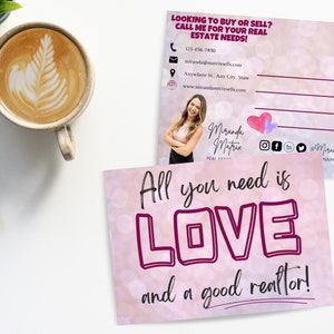 Valentines Love and Realtor, Real Estate Postcard, Real Estate Popby ...