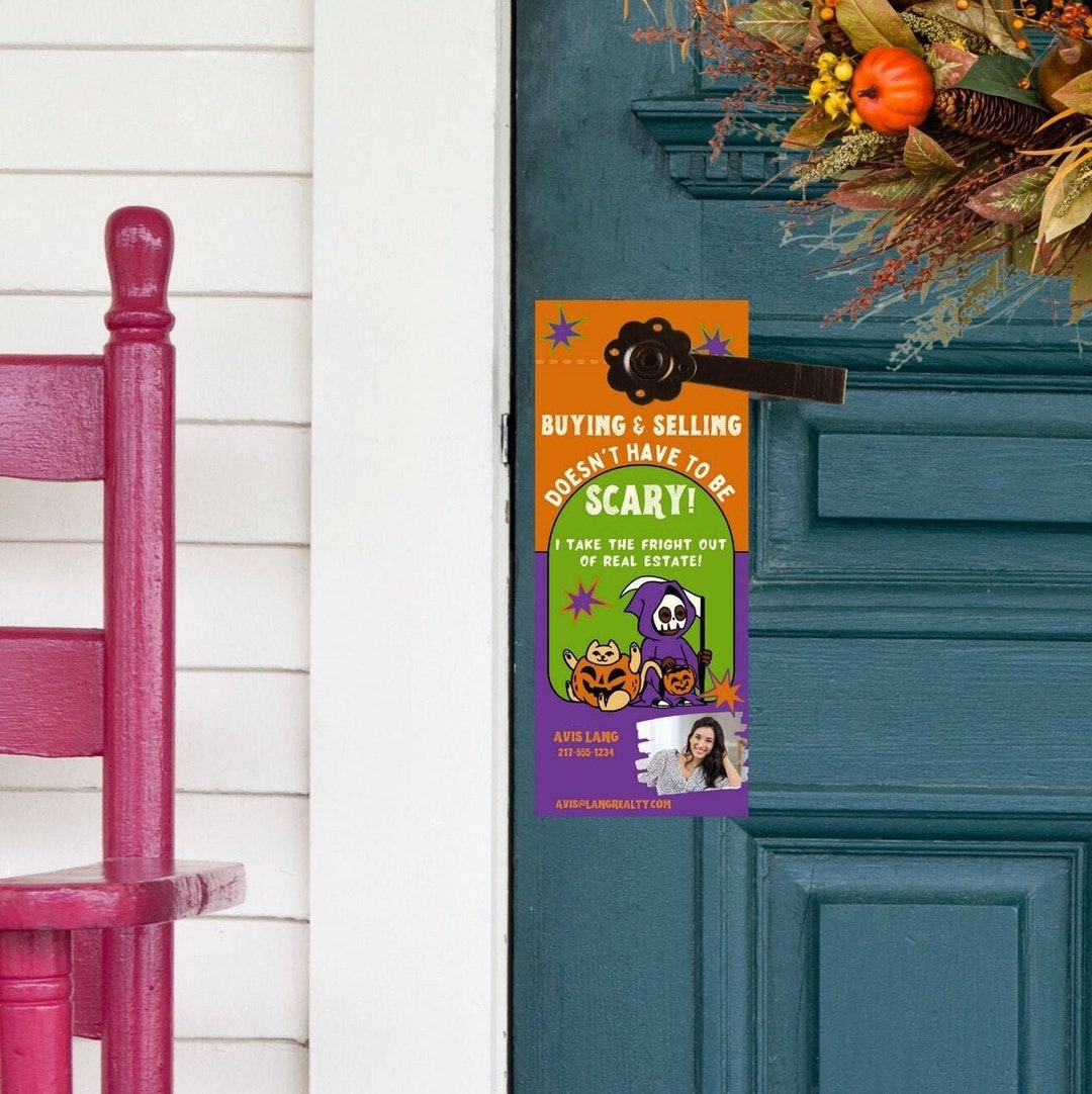 Real Estate Marketing, Realtor Door Hanger, Door Hanger Template, Door ...