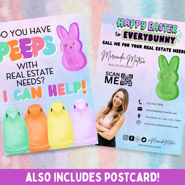 Easter Postcard - Etsy