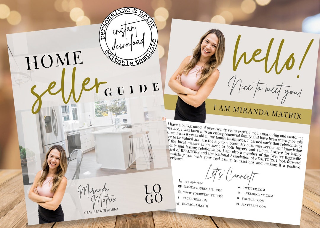 Real Estate Seller Guide Bundle Real Estate Template Real - Etsy