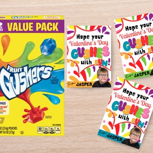 Gushers Fruit Snacks Kids Valentine, Kids Valentines, Printable ...
