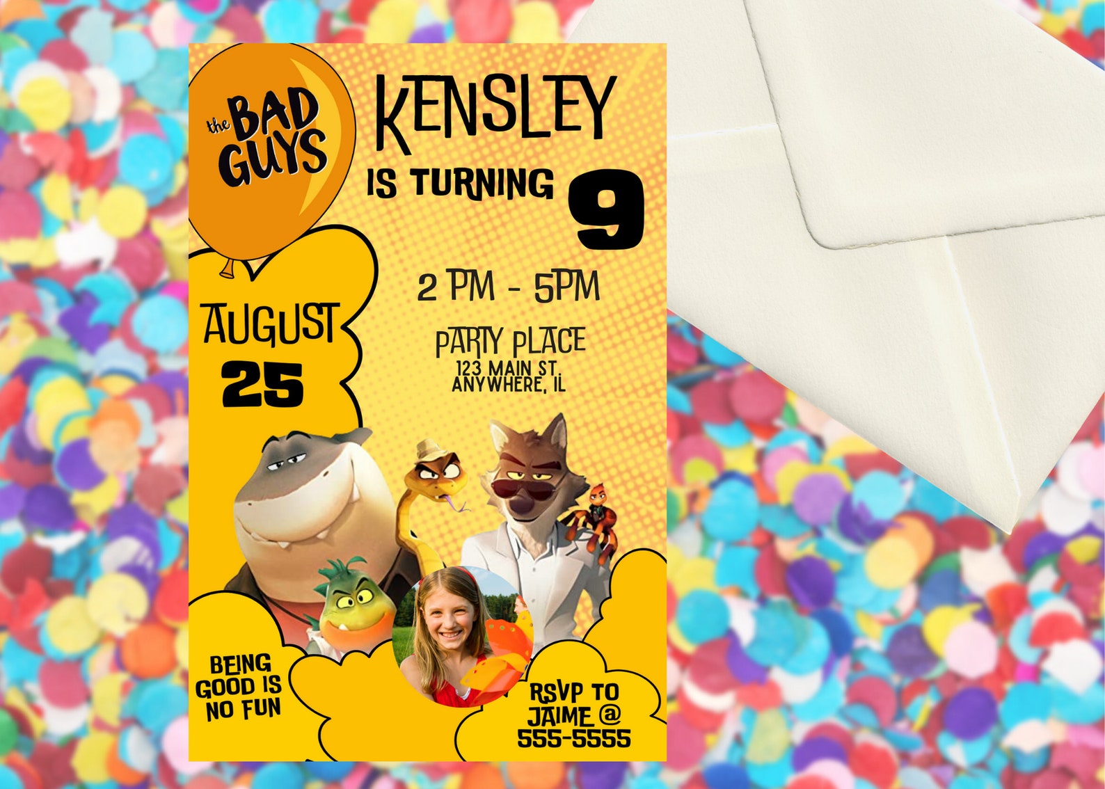 The Bad Guys Birthday Invitation Bad Guys Party E-invite - Etsy Australia