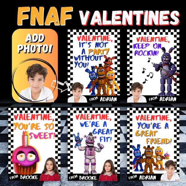 Five Nights at Freddys Valentines - Etsy